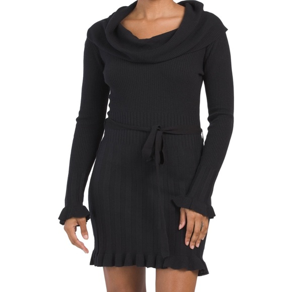 Vertigo | Dresses | Nwt Vertigo Cowl Neck Pleated Skirt Dress | Poshmark